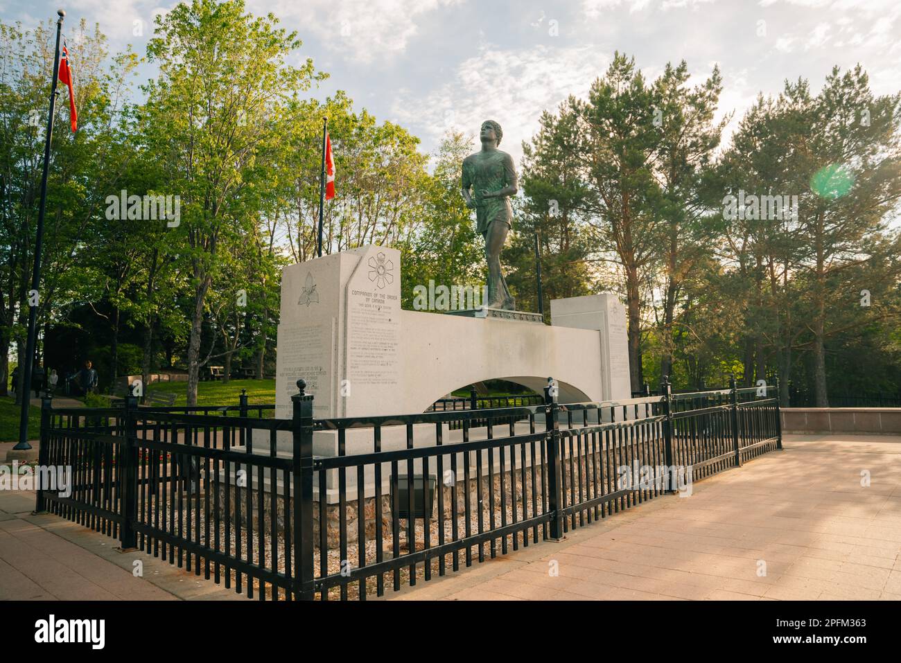 Thunder Bay, Ontario, Canada -2022: Terry Fox Monument, public monument ...