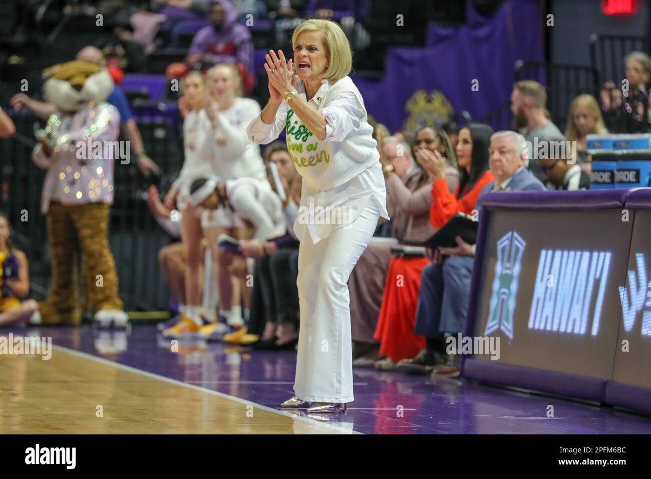 Baton Rouge, USA. 17th Mar, 2023. March 17, 2023: LSU Head Coach Kim ...