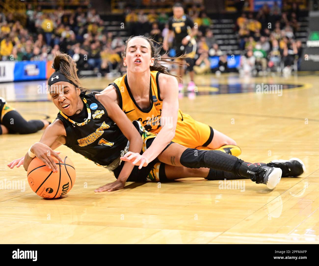 IOWA CITY, IA - MARCH 17: Iowa guard Caitlin Clark (22) and SE ...
