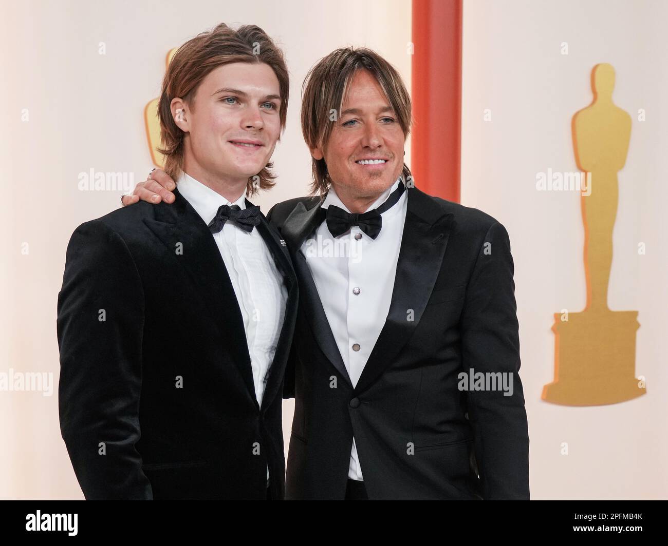 Los Angeles, USA. 12th Mar, 2023. Sam Rechner and Keith Urban walking ...