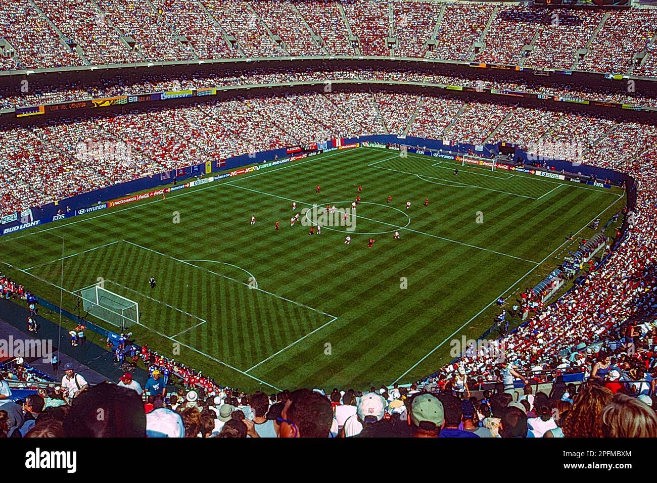 Overview of Giants Stadium during the USA/DEN A qualification game at ...
