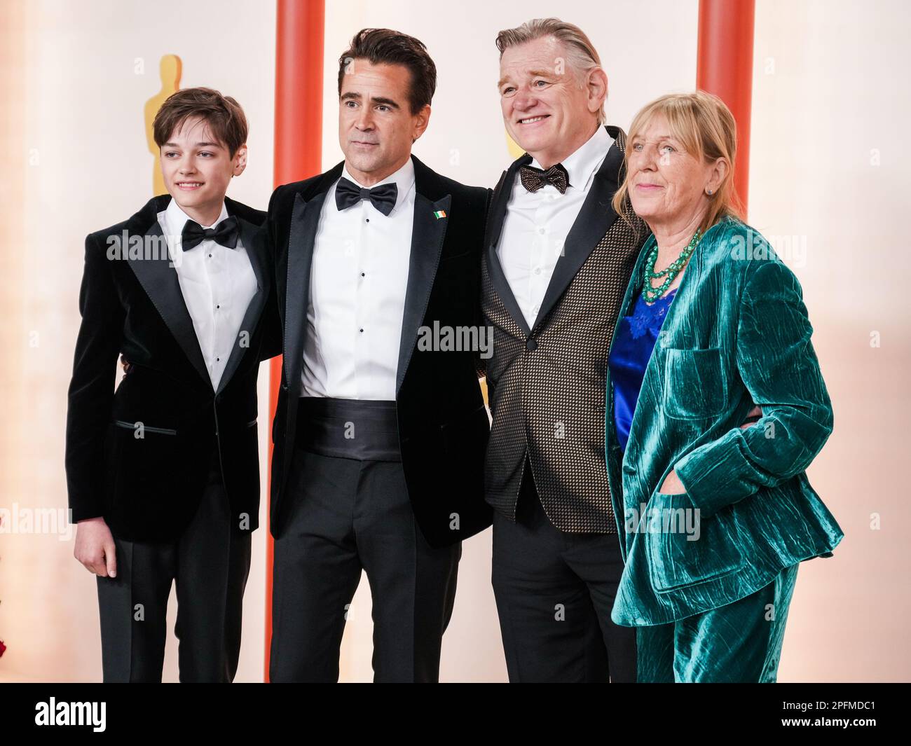 Los Angeles, USA. 12th Mar, 2023. James Padraig Farrell, Colin Farrell, Brendan Gleeson and Mary ...