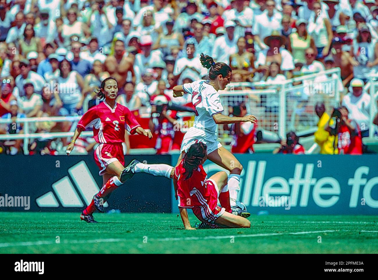 Julie Foudy (USA) #11 during USA vs CHN finals at the 1999 FIFA Women's ...