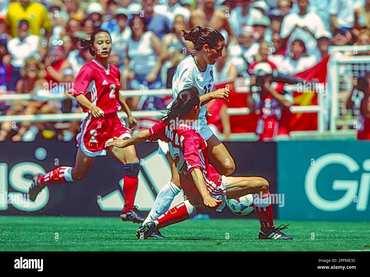Julie Foudy (USA) #11 during USA vs CHN finals at the 1999 FIFA Women's ...