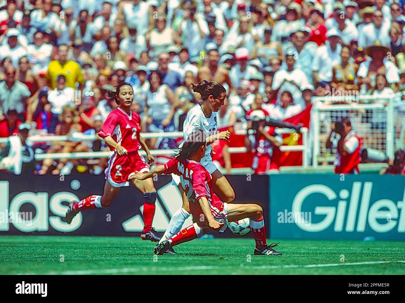 Julie Foudy (USA) #11 during USA vs CHN finals at the 1999 FIFA Women's ...
