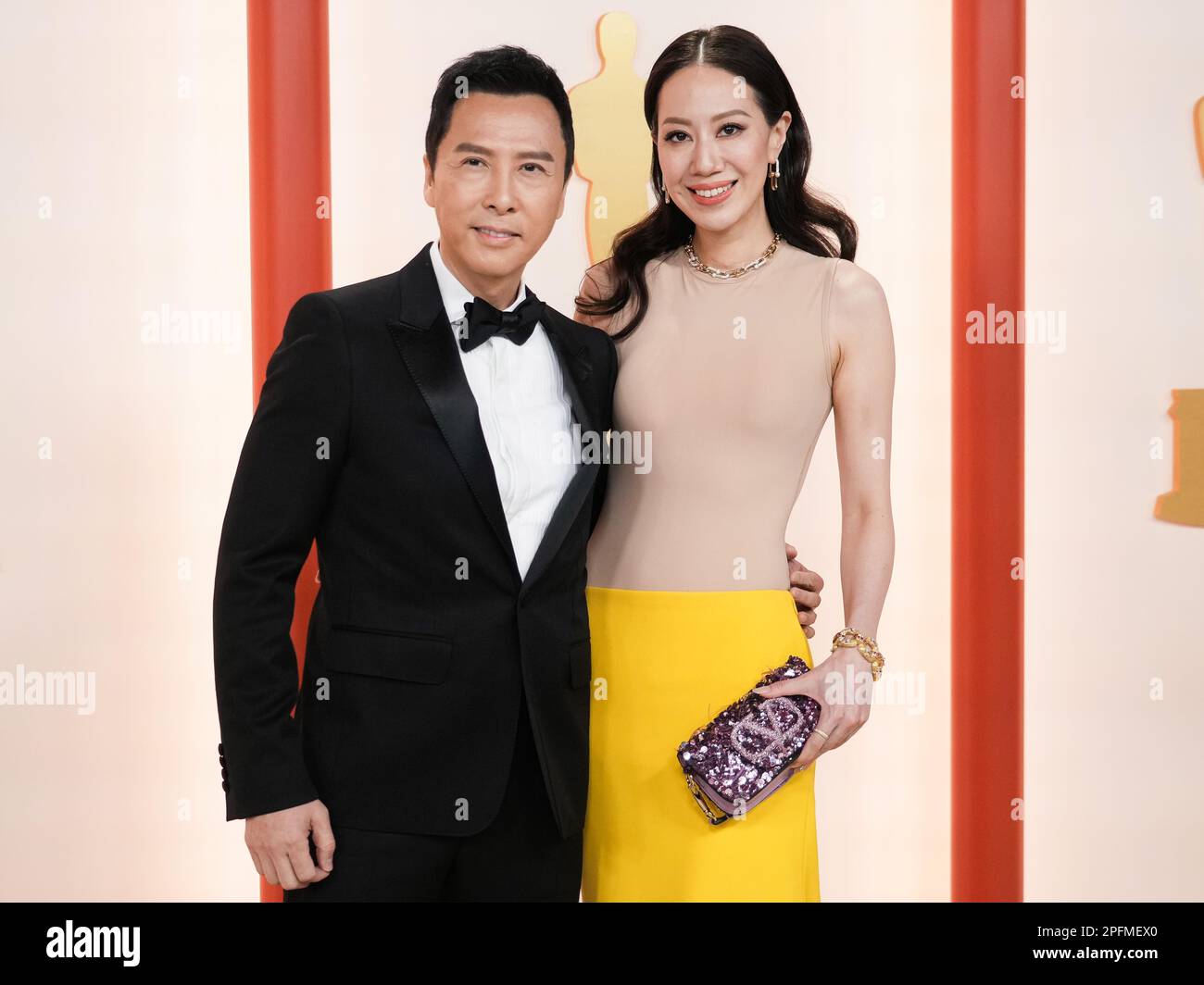 Los Angeles, USA. 12th Mar, 2023. Donnie Yen and Cissy Wang walking on the red carpet at the The ...