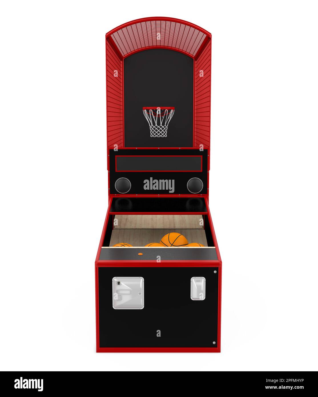 Arcade Basketball Machine Isolated Stock Photo - Alamy
