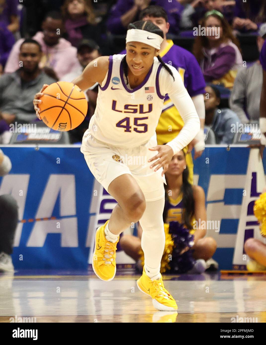 Baton Rouge, USA. 17th Mar, 2023. LSU Tigers guard Alexis Morris (45 ...