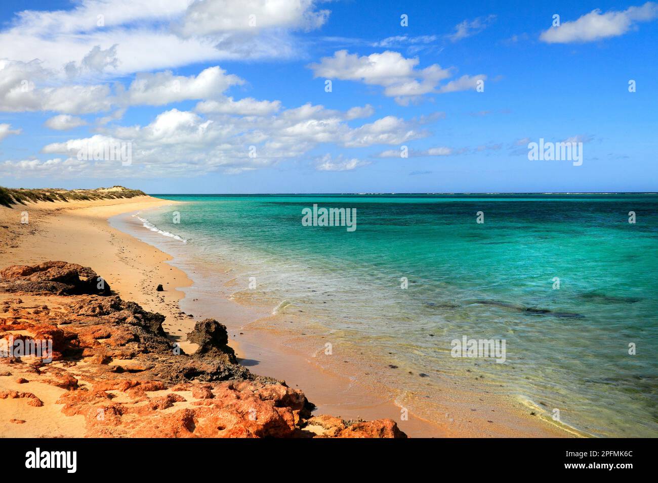 Coastal Beach, Cape Range National Park, Northwest Australia Stock ...
