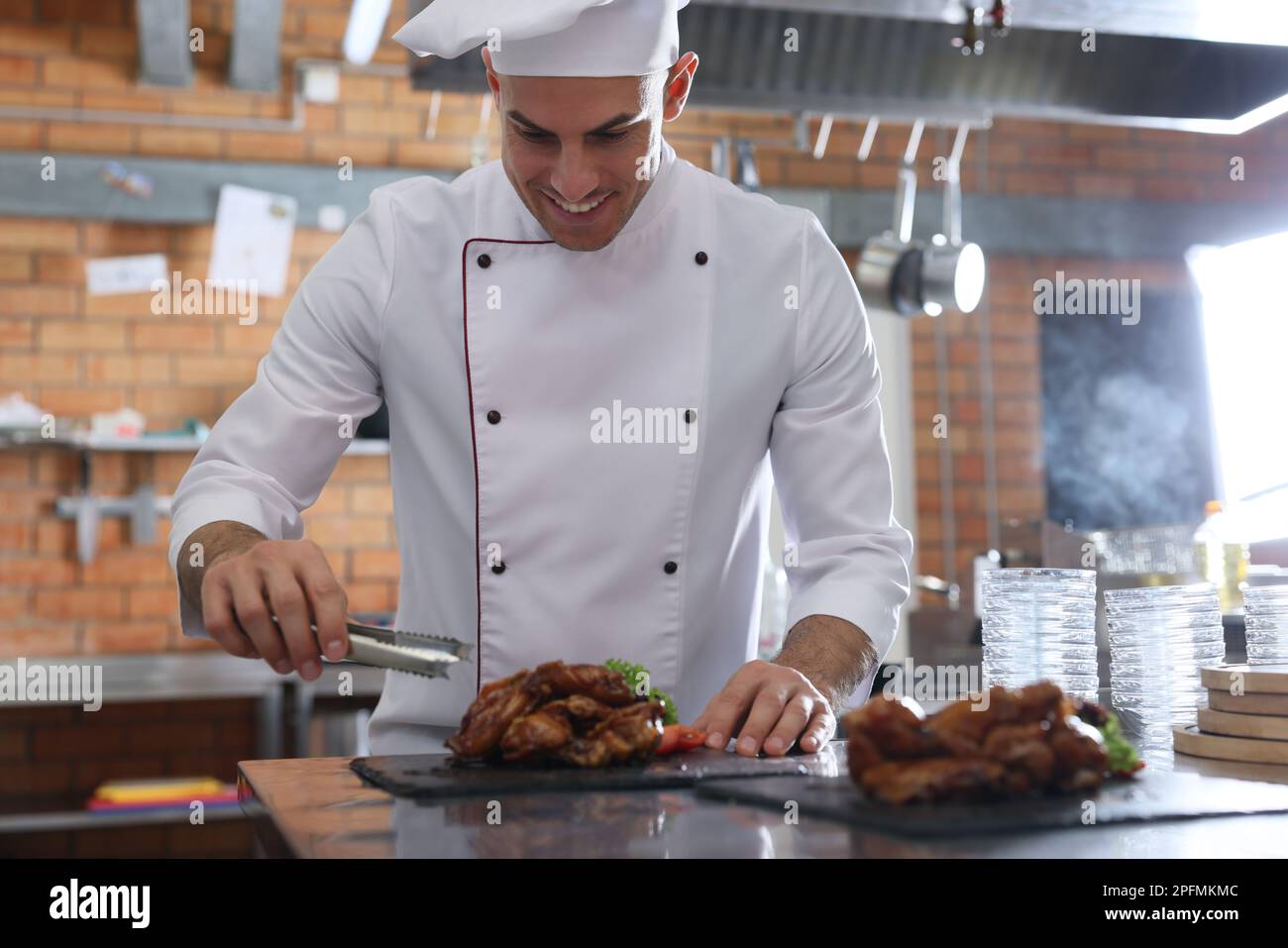 Making chicken wings hi-res stock photography and images - Alamy