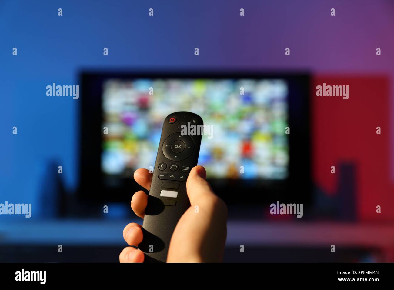 Switching channels on tv screen hi-res stock photography and images - Alamy