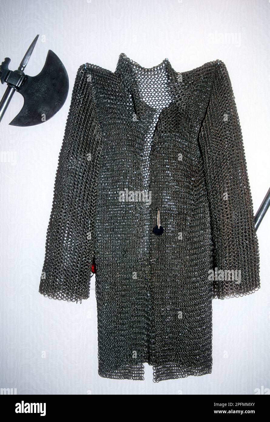 Steel chain mail dress worn by the Crusader Knights Stock Photo - Alamy