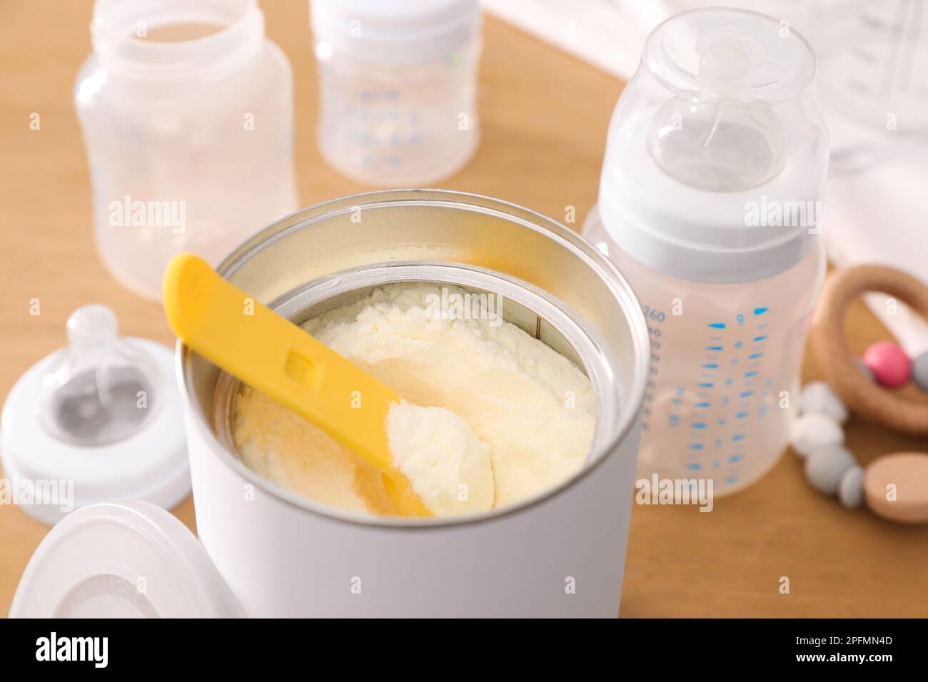 Powdered milk baby bottle hi-res stock photography and images - Alamy