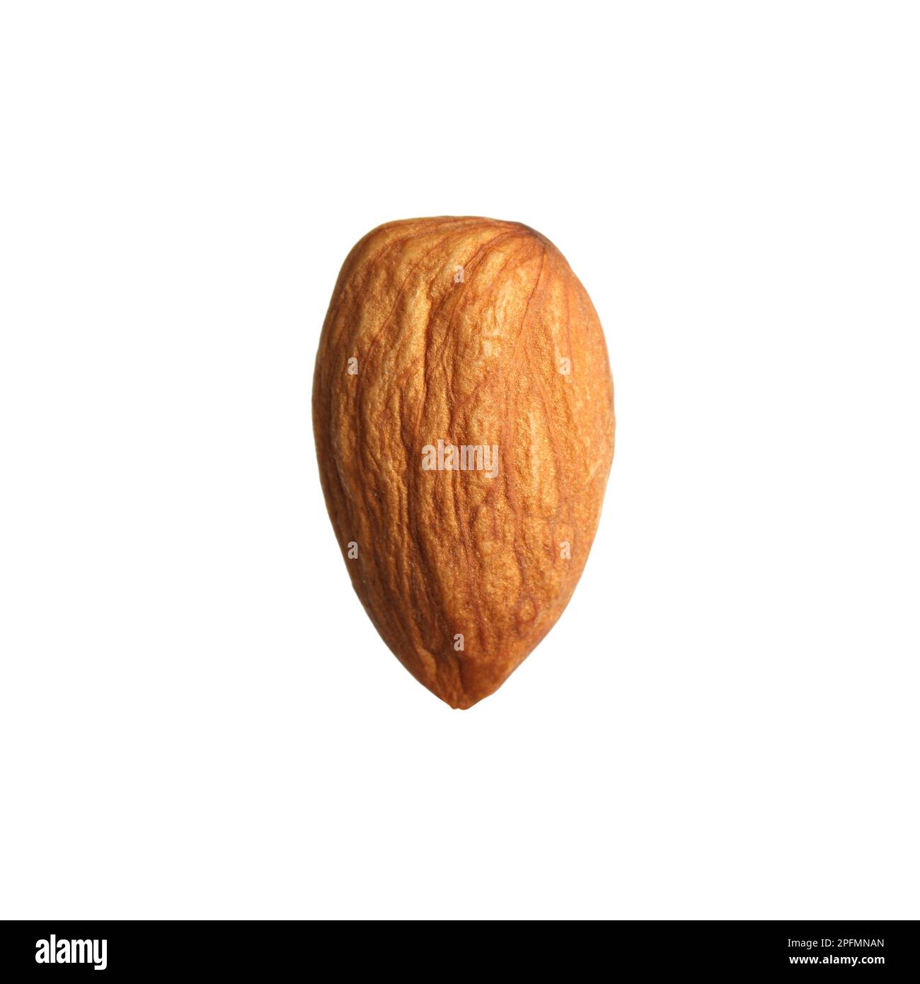 Organic almond nut isolated on white. Healthy snack Stock Photo - Alamy