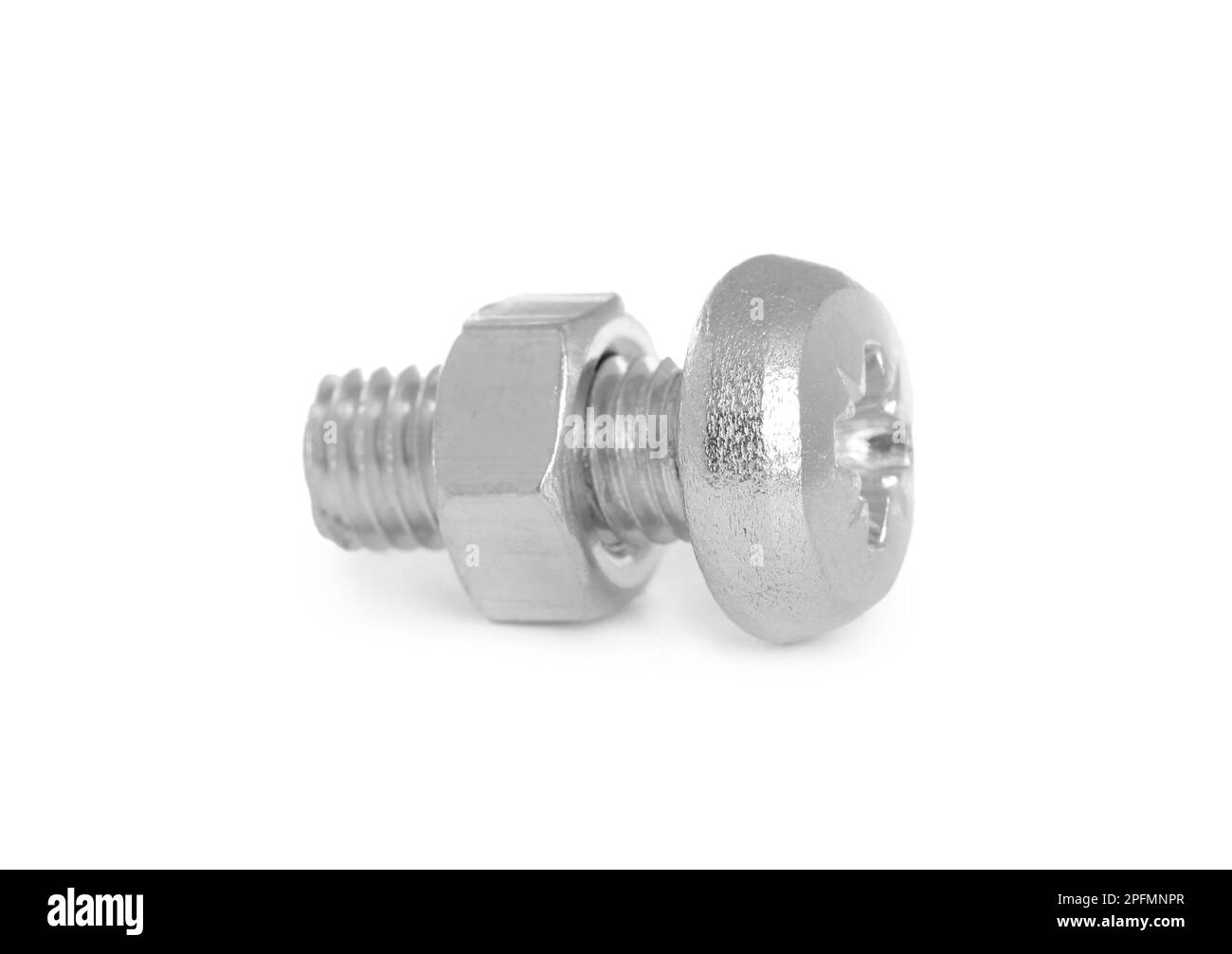 Hex nut bolt Black and White Stock Photos & Images - Alamy