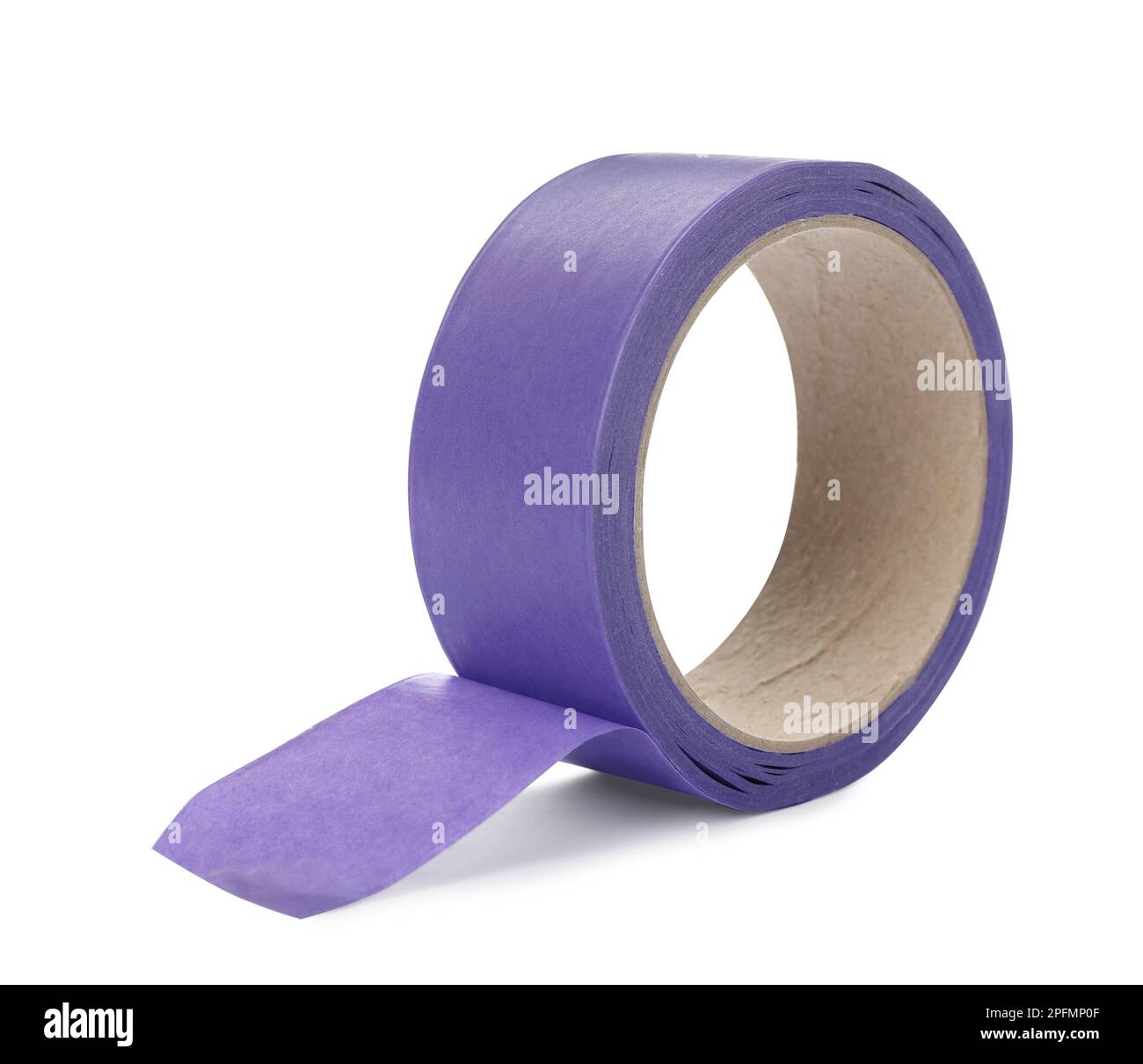 Roll of violet adhesive tape isolated on white Stock Photo - Alamy