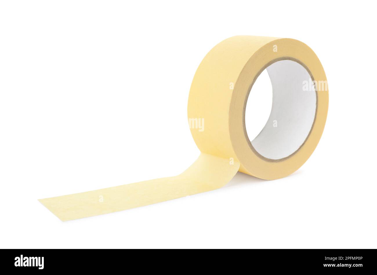 Roll of adhesive tape isolated on white Stock Photo - Alamy
