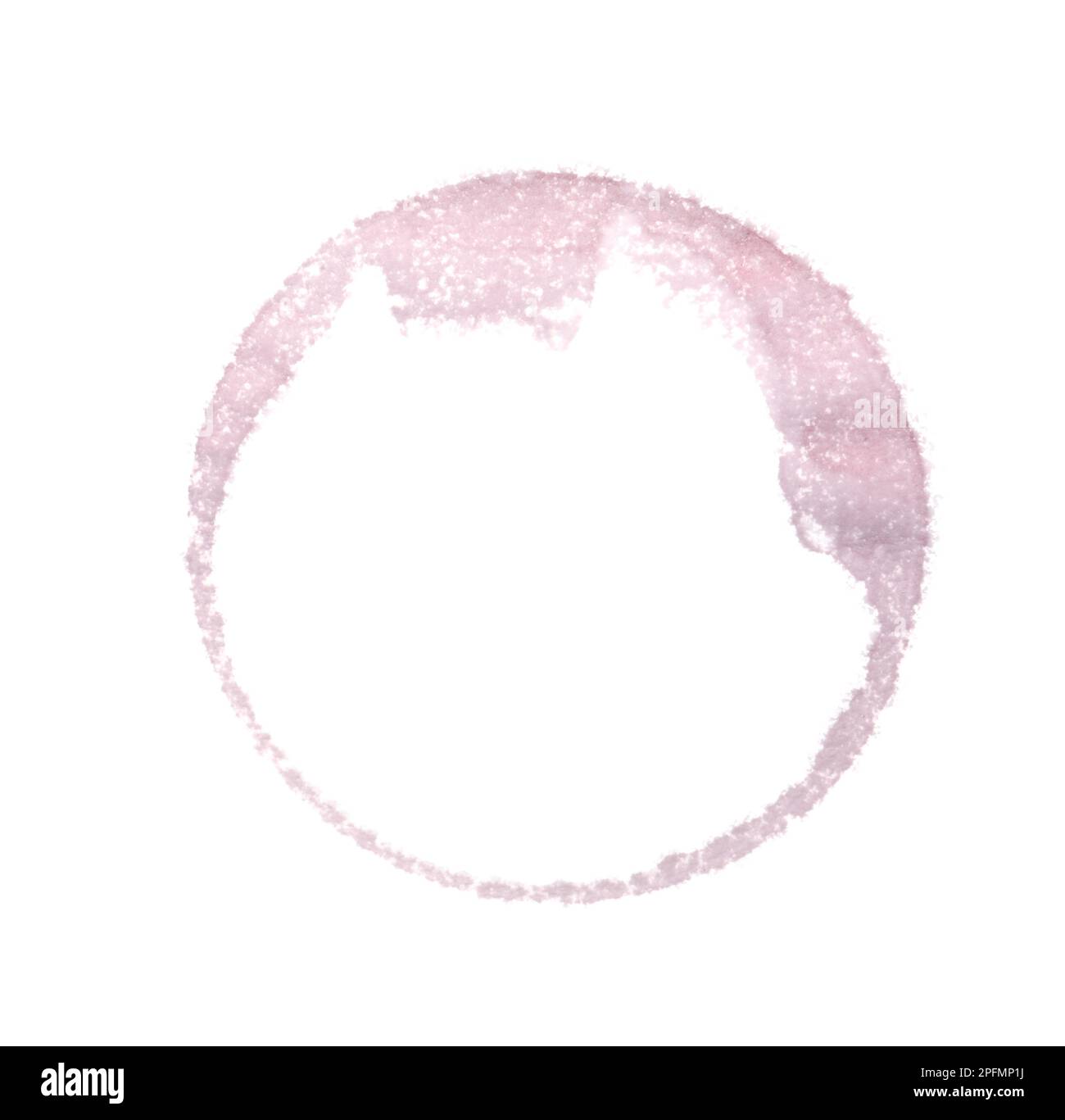 Wine ring on white background, top view Stock Photo - Alamy