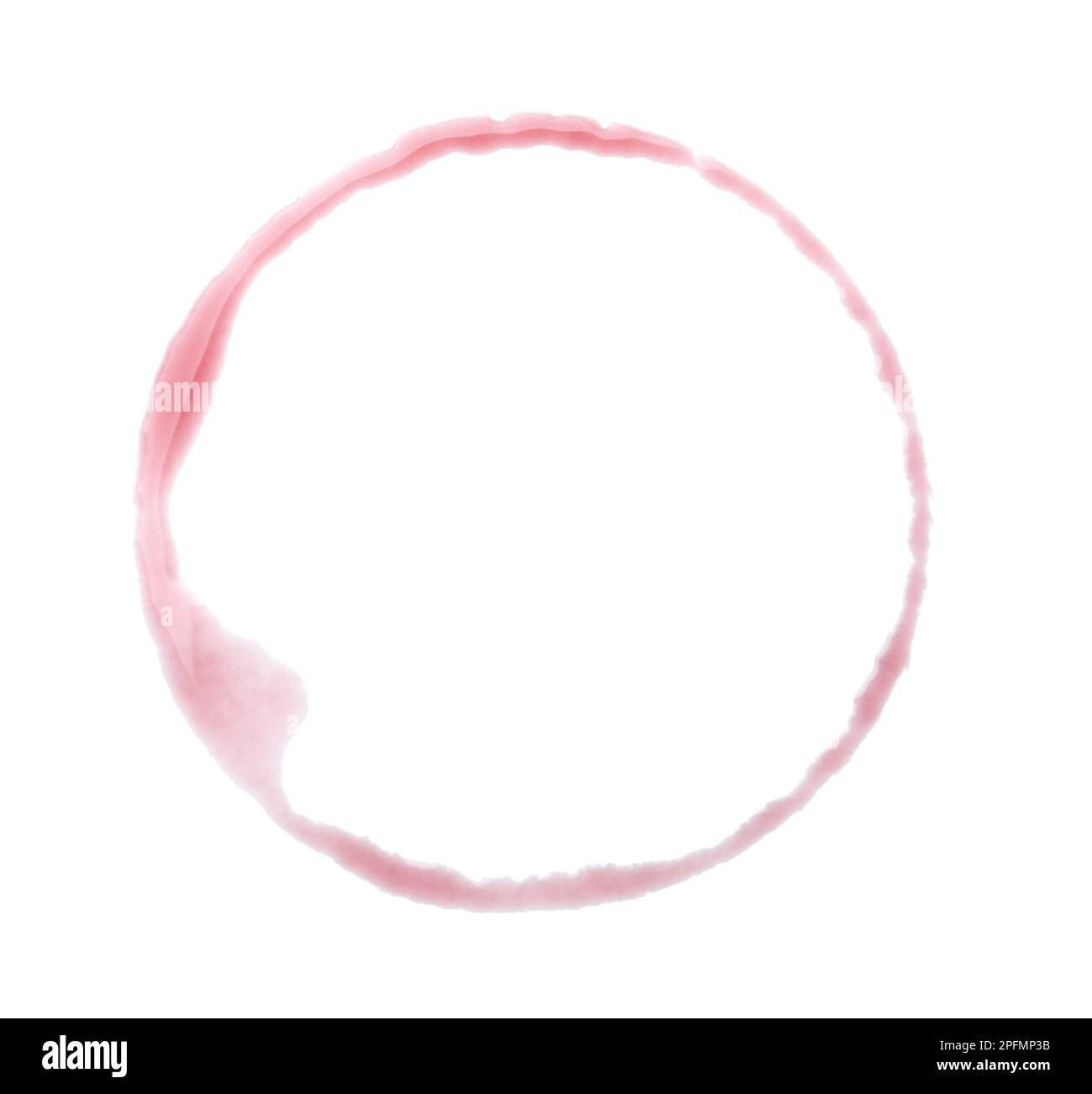 Wine ring on white background, top view Stock Photo - Alamy