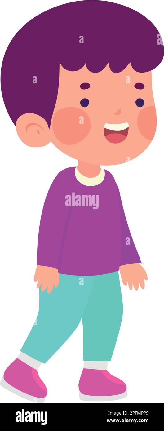 little boy walking Stock Vector Image & Art - Alamy