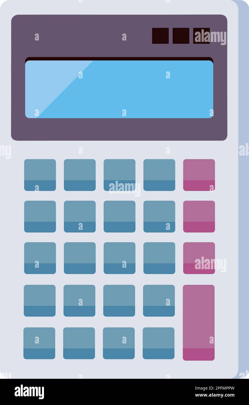 Isometric calculator tool mathematics Stock Vector Images - Alamy