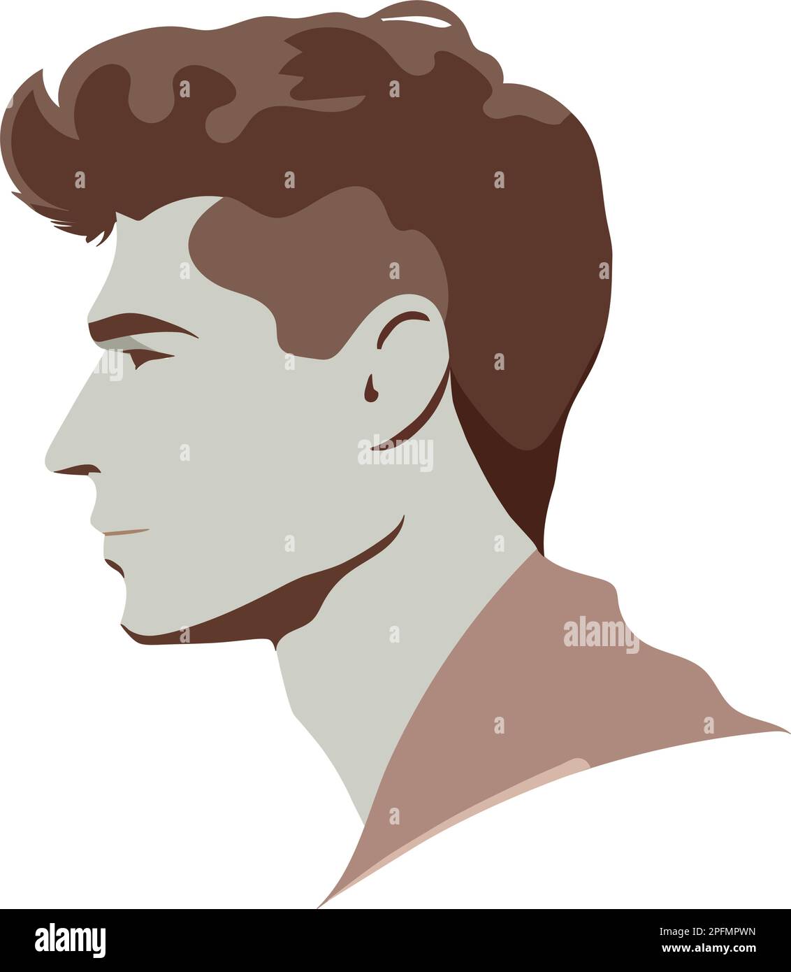 Beauty model side profile Cut Out Stock Images & Pictures - Alamy