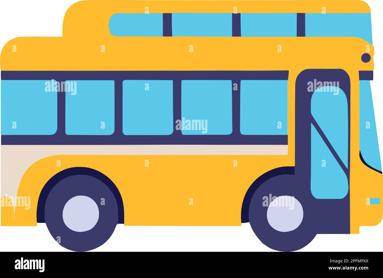 School bus loading Stock Vector Images - Alamy