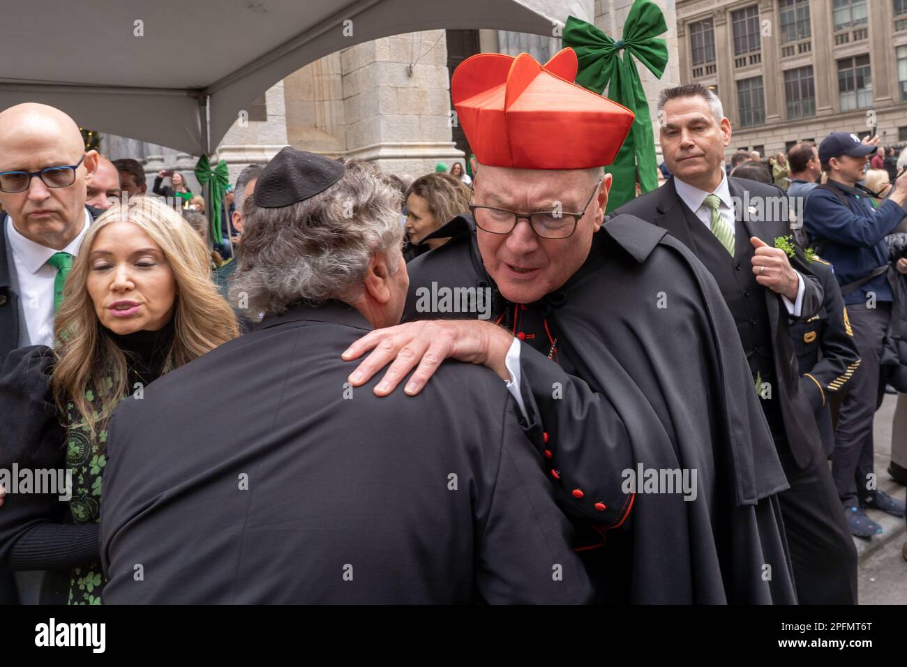 NEW YORK, NEW YORK - MARCH 17: Archbishop of New York, Cardinal Timothy ...