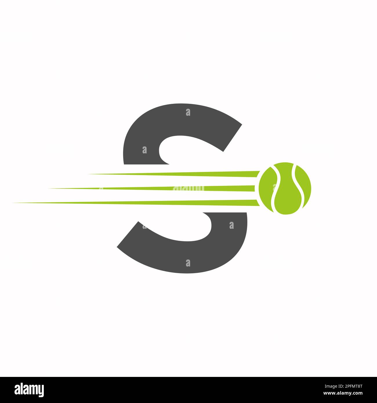 Initial Letter S Tennis Logo. Tennis Sports Logotype Symbol Template ...