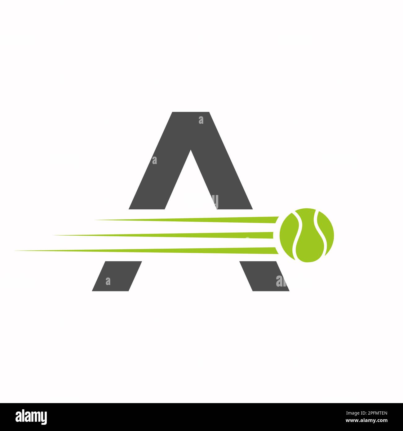 Initial Letter A Tennis Logo. Tennis Sports Logotype Symbol Template ...