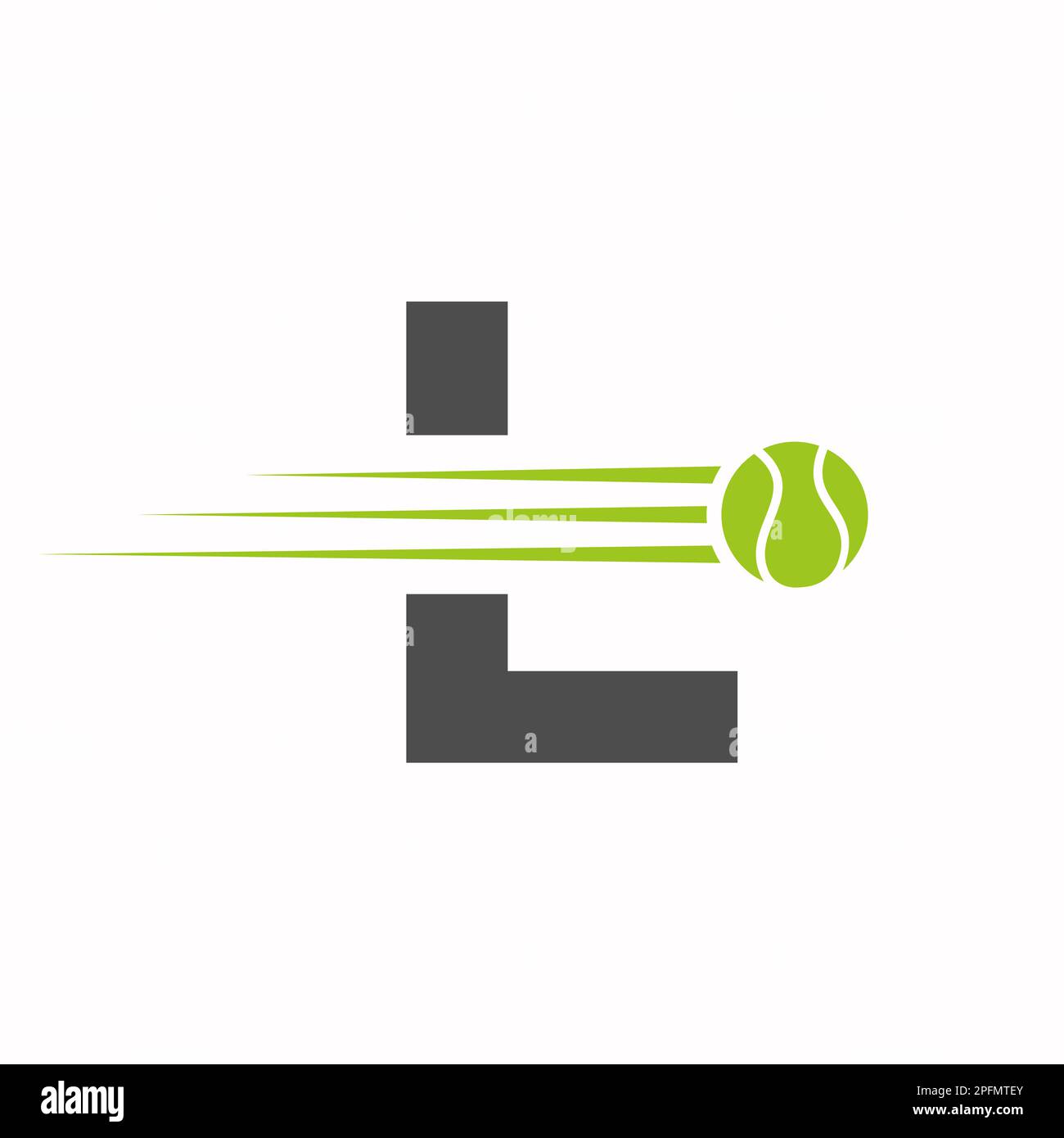Initial Letter L Tennis Logo. Tennis Sports Logotype Symbol Template ...