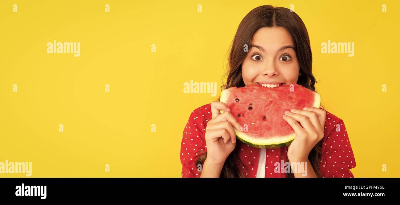 hungry kid with fruit. healthy food for children. fructose healthy ...