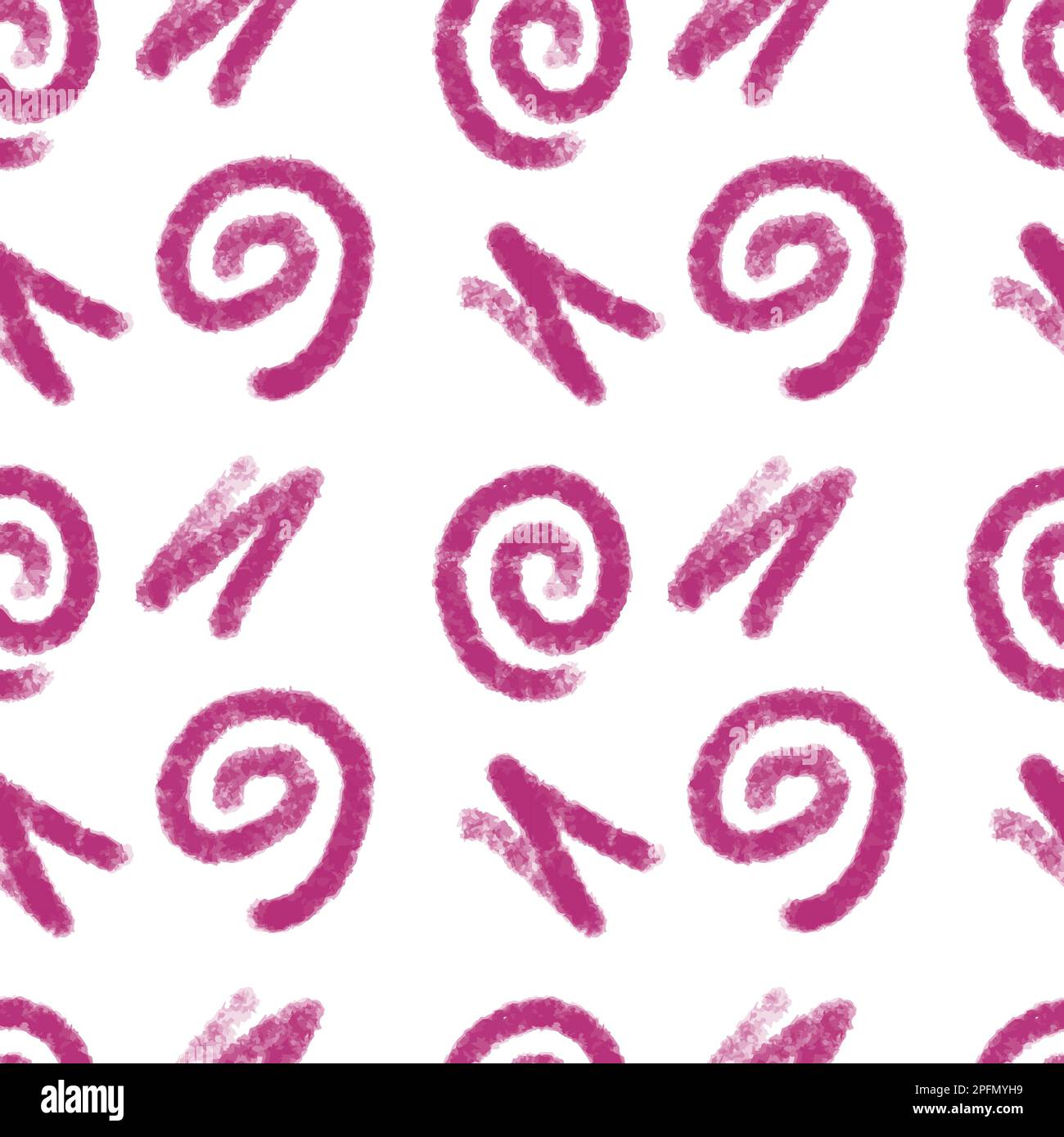 Seamless swirls in burgundy color. Strokes. For textile, canvas or ...