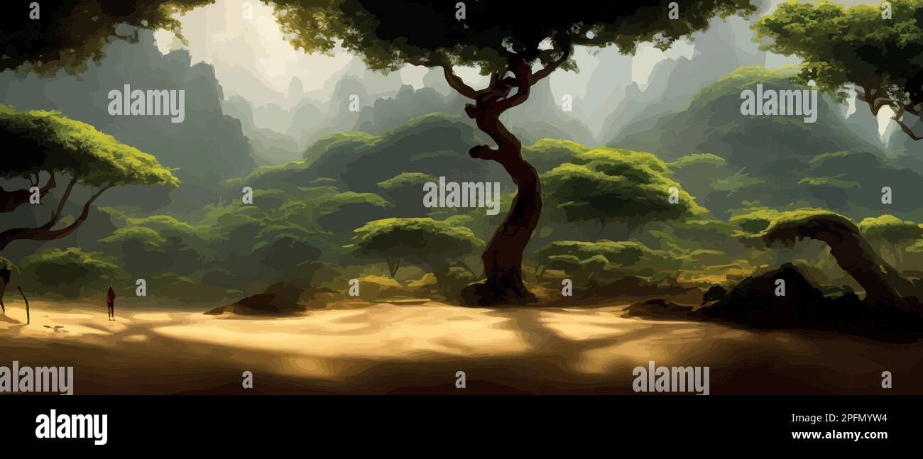 Gambia sunset Stock Vector Images - Alamy