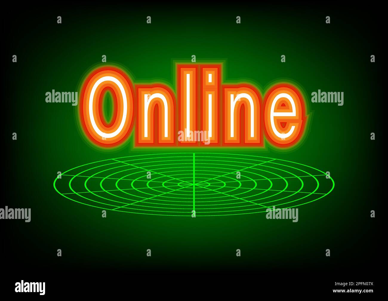 Online neon sign text led light digital graphic design networking ...