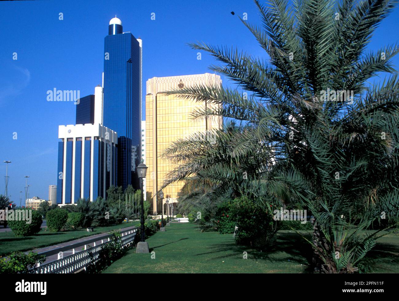 Abu Dhabi corniche taken in 1996, UAE Stock Photo - Alamy