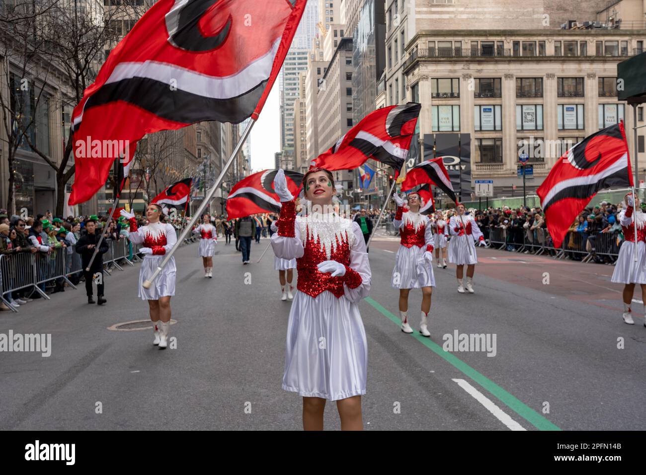 New York, United States. 17th Mar, 2023. Members of the Clark County R ...