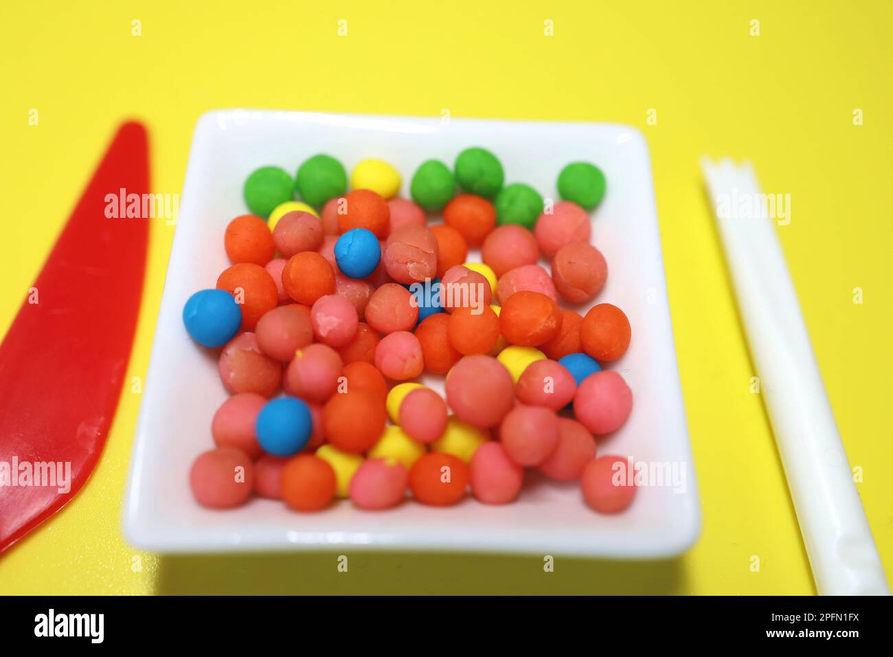 An image of the food of the future. Complete meal. Synthetic food Stock ...