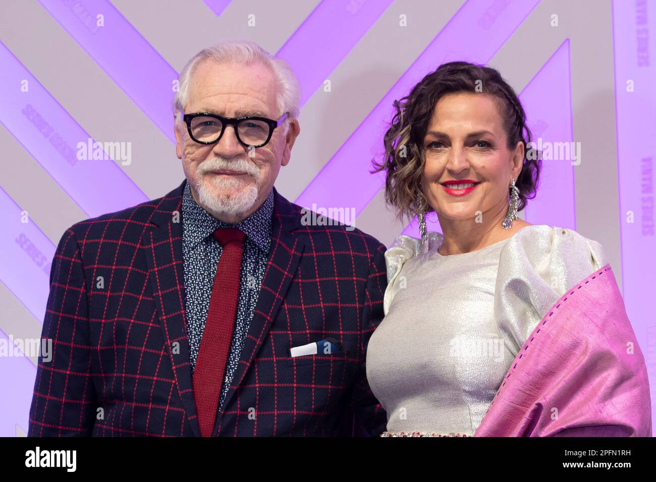 Lille, France. 17th Mar, 2023. Brian Cox and wife Nicole Ansari-Cox ...