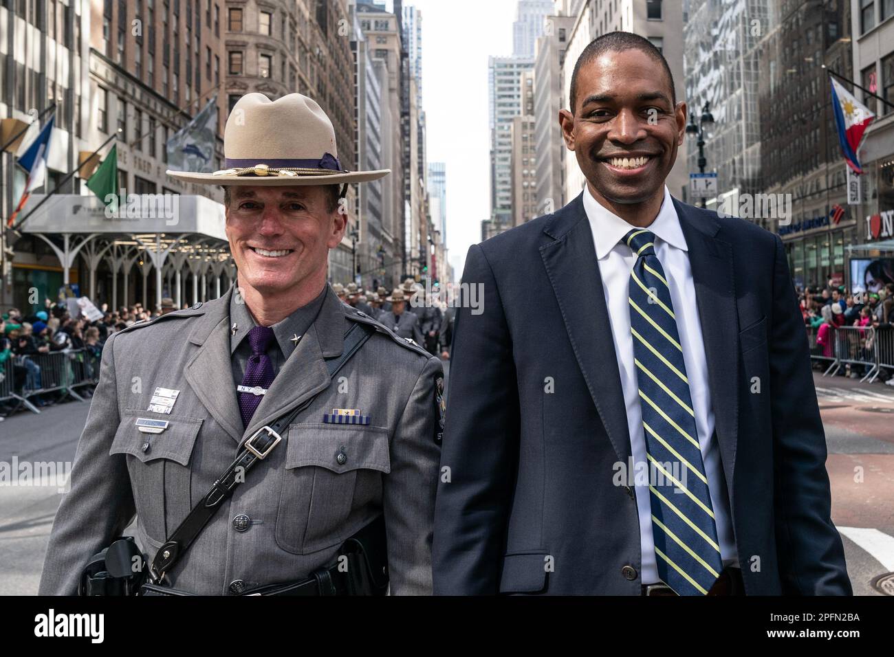 State Police Superintendent Steven Nigrelli and Lieutenant Governor ...