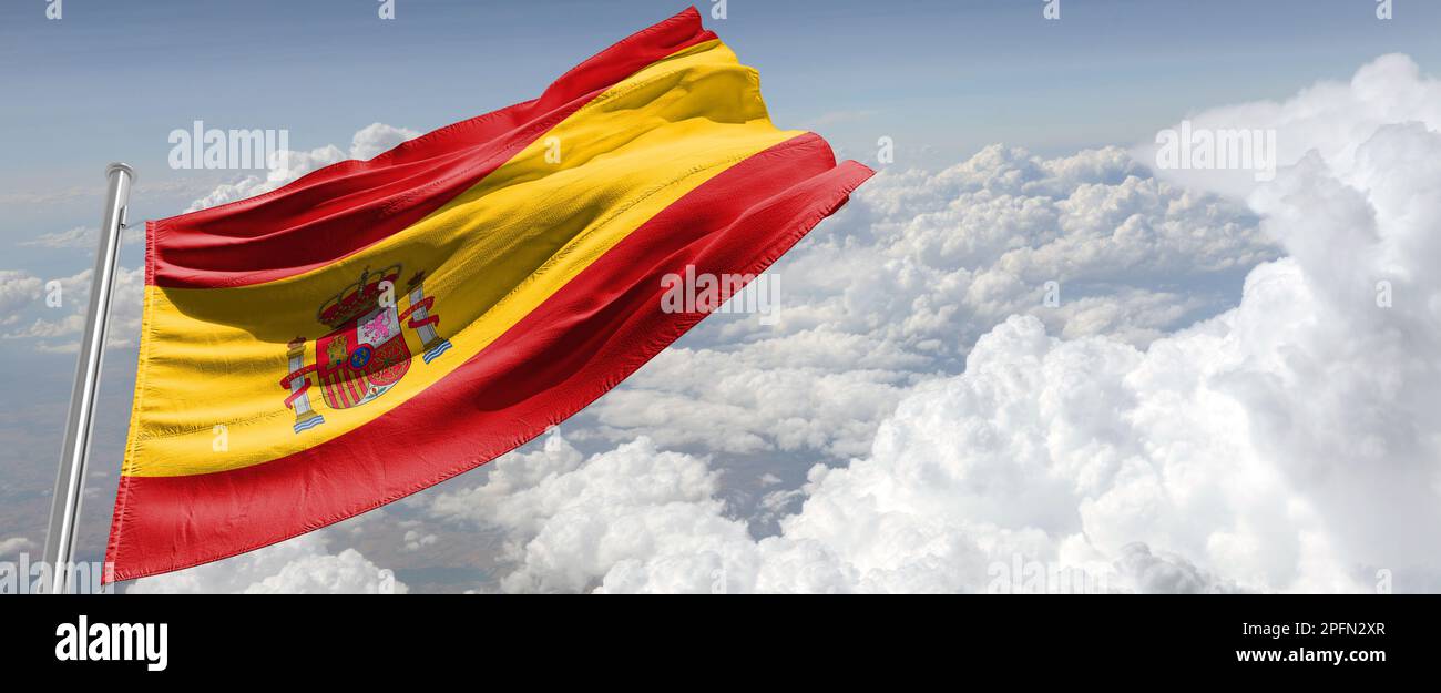 The national flag of Spain. 2023 Spanish general election Stock Photo ...