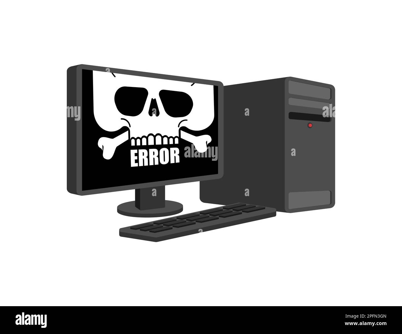 Skull on display Stock Vector Images - Alamy