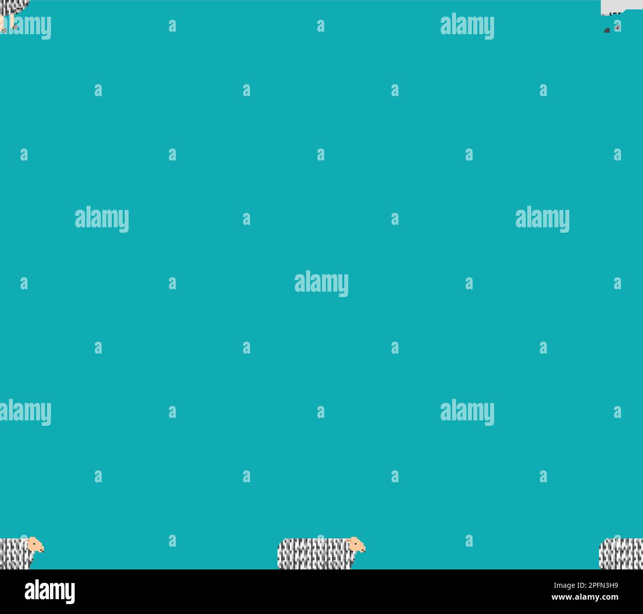 Sheep pixel art pattern seamless. ewe 8 bit background. pixelated ...