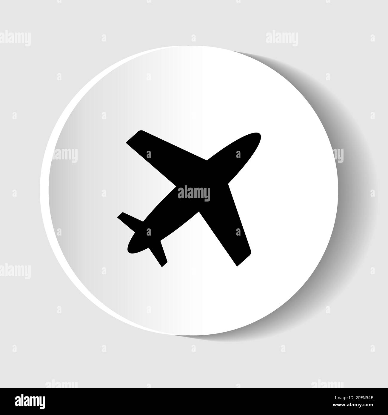 Plane arrival icon hi-res stock photography and images - Alamy