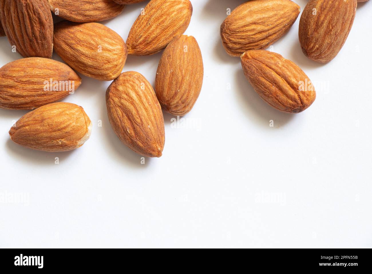 almond on isolated background, raw whole nut Stock Photo - Alamy