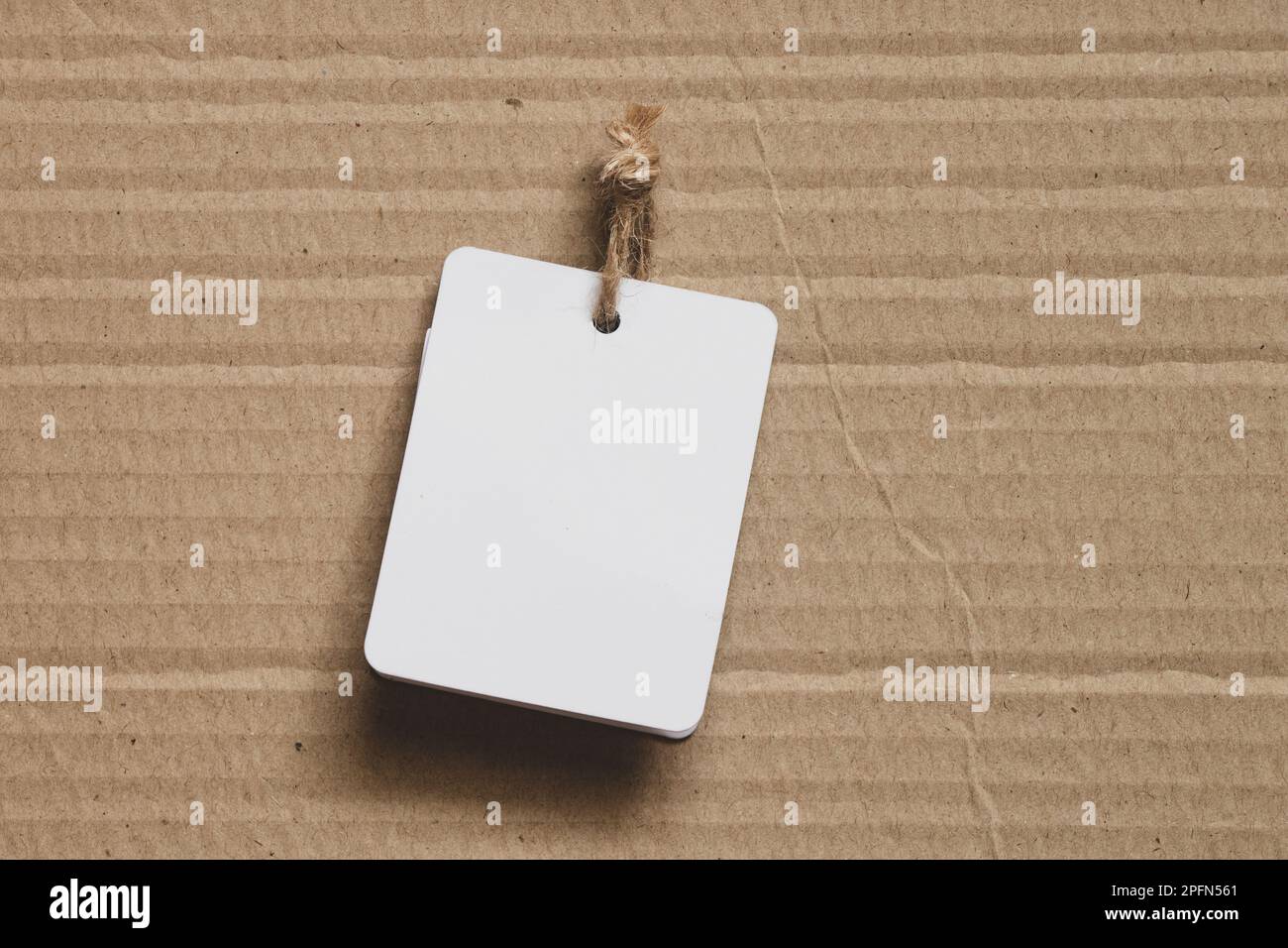 paper price tag for clothing on isolated background, paper tag for ...