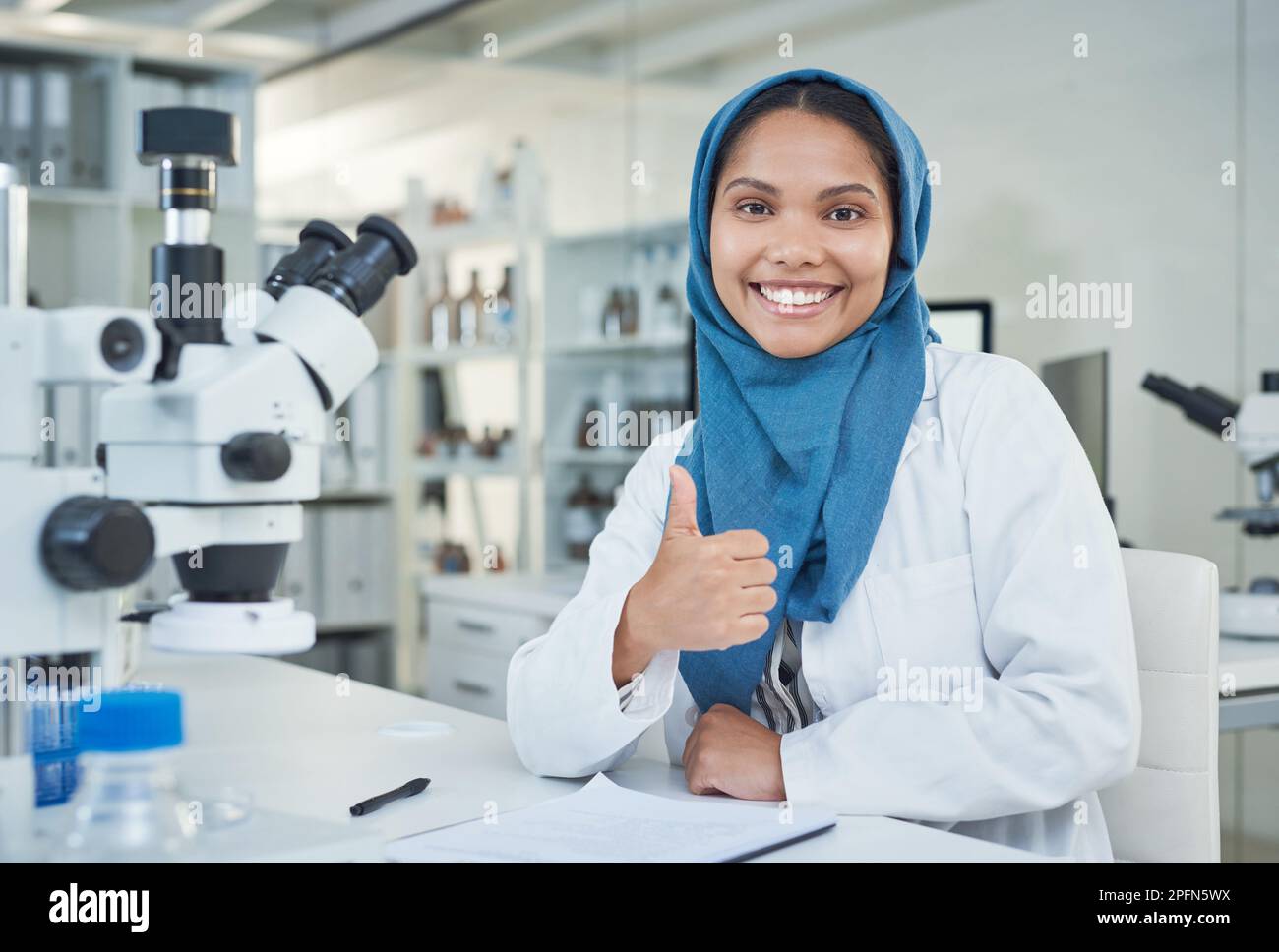 This message is approved by science. Portrait of a young scientist ...