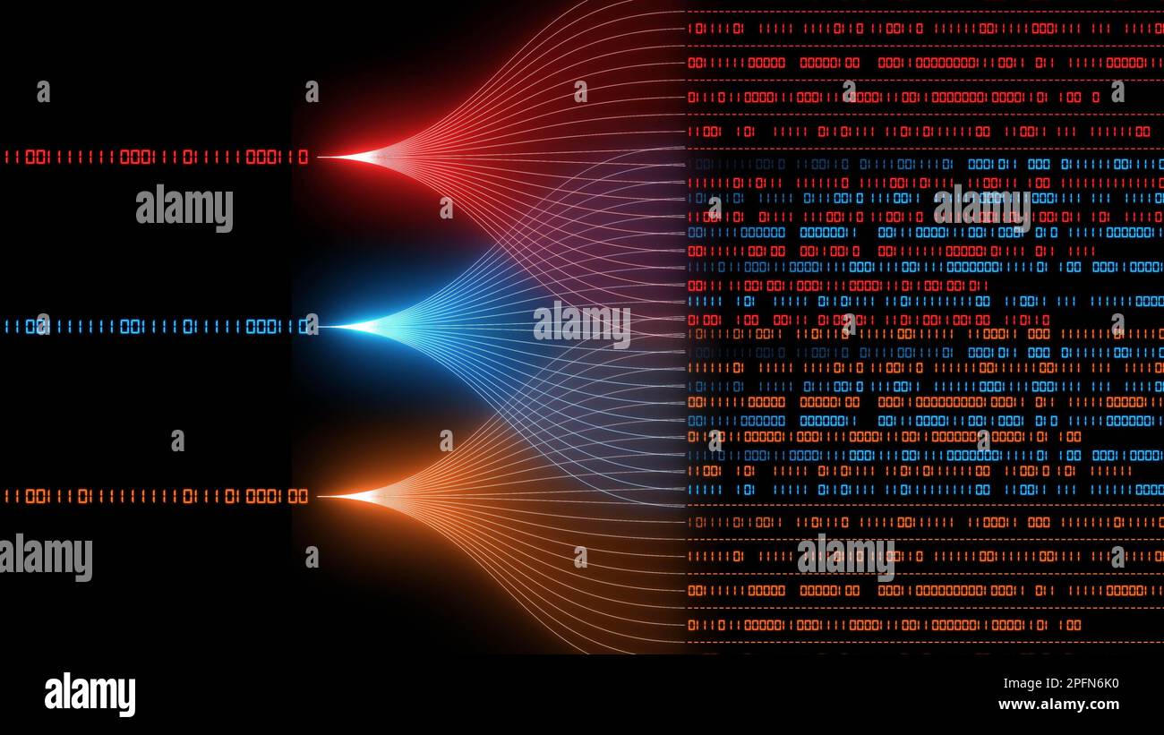 Big Data technology - data flow concept - neural network for artificial ...