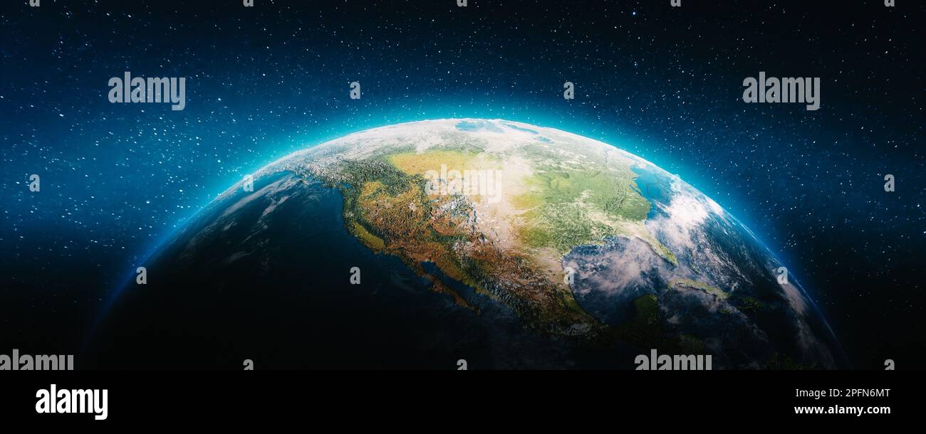Planet Earth - America. Elements of this image furnished by NASA. 3d ...