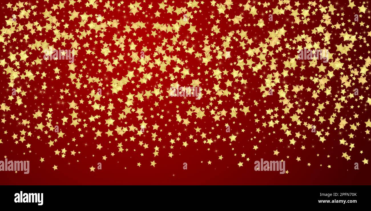 Magic stars vector overlay. Gold stars scattered around randomly ...